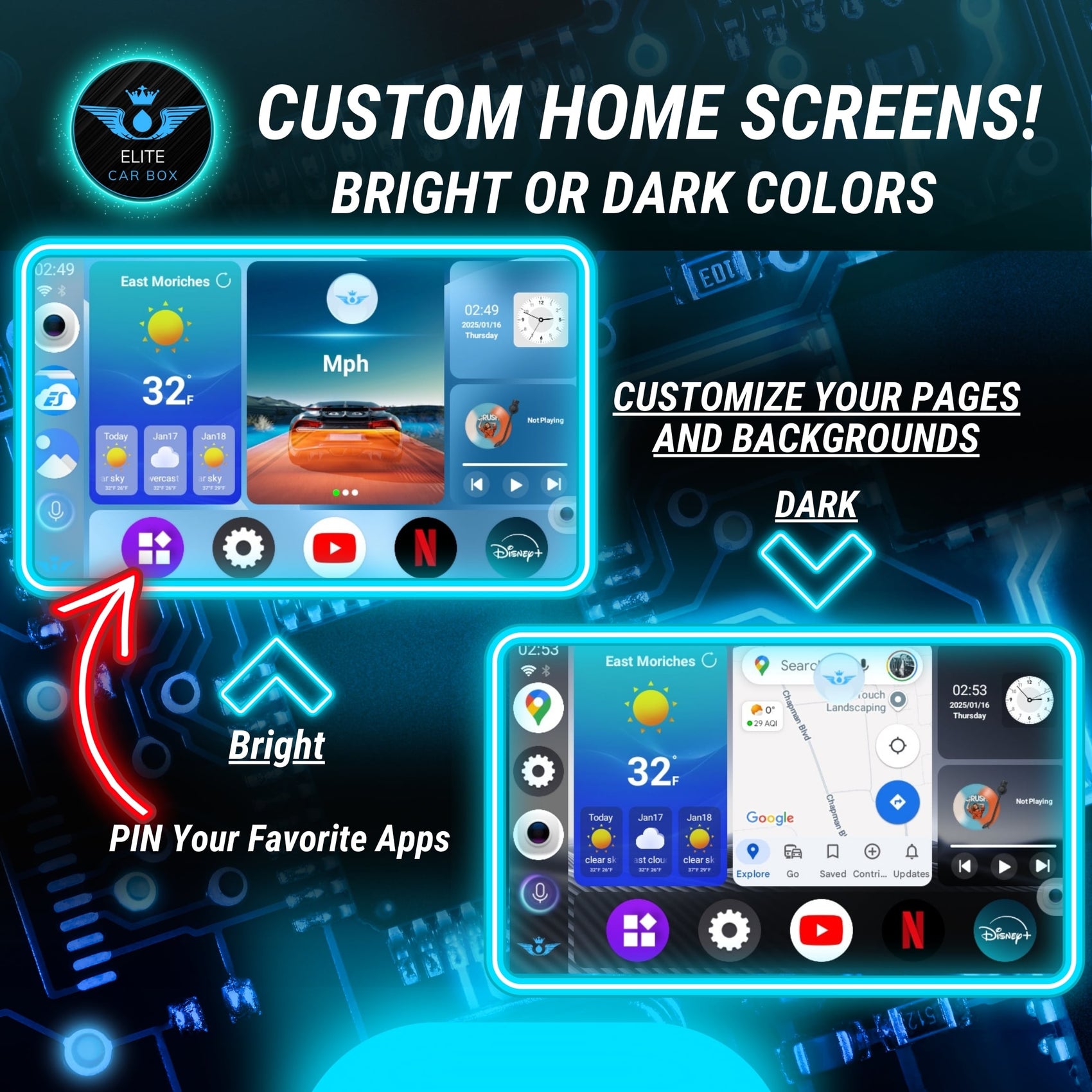 ELITE CAR BOX 4.0 Wireless Carplay / Android Auto + Streaming