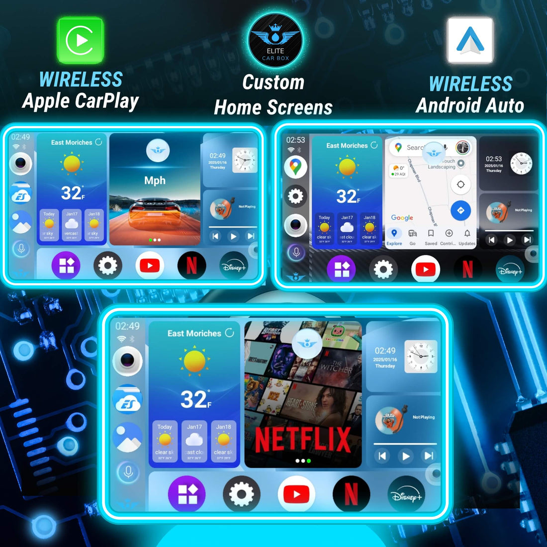 ELITE CAR BOX 4.0 Wireless Carplay / Android Auto + Streaming
