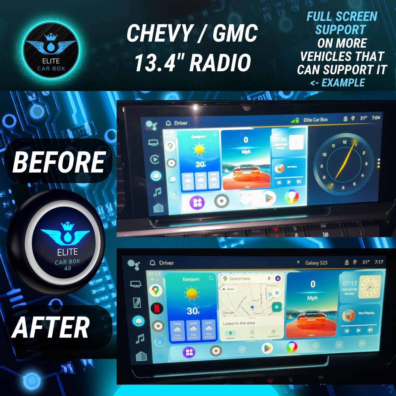 ELITE CAR BOX 4.0 Wireless Carplay / Android Auto + Streaming